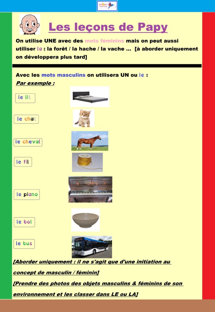 Programme d'apprentissage de la lecture spécialisé à l'autisme | Texte 1